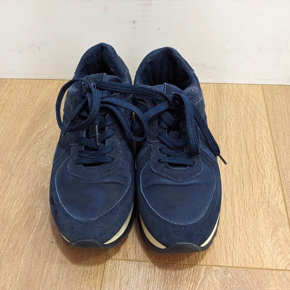 Zara | Shoes | Zara Navy Platform Runners | Poshmark
